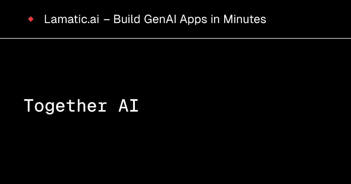 Together AI - Lamatic.ai Integrations